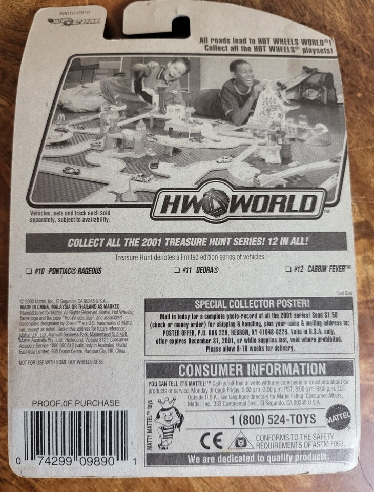 Hot Wheels 2001 Treasure Hunt Series Deora #11/12 Collector #011 | eBay