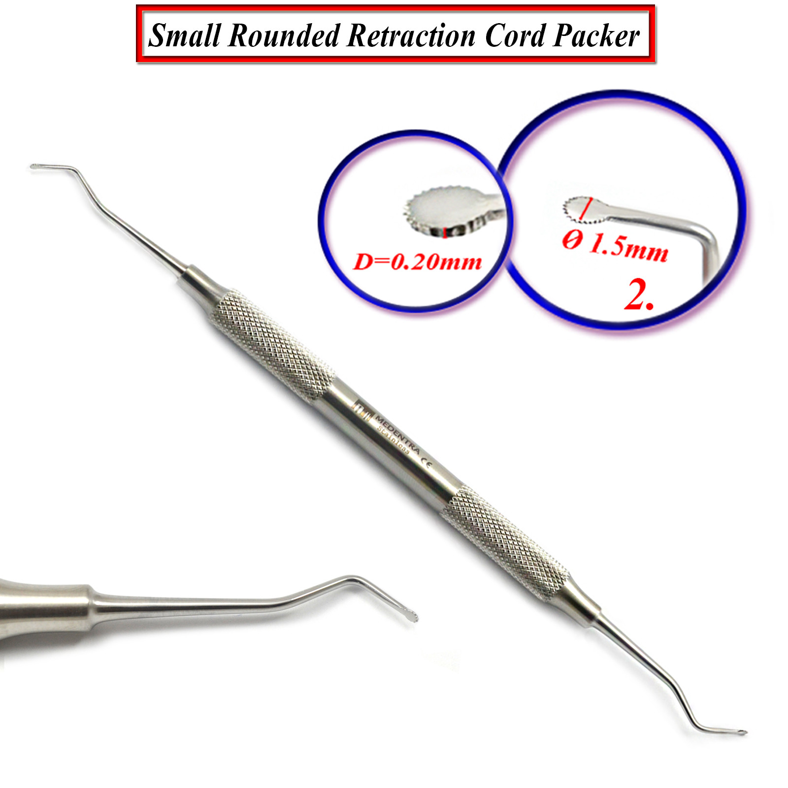 Gingival Retraction Cord Packers Set Tooth Preparation Sulcus Placement ...