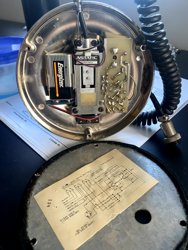 ASTATIC SILVER EAGLE 104 PLUS Ham/CB Microphone 5 Pin | eBay