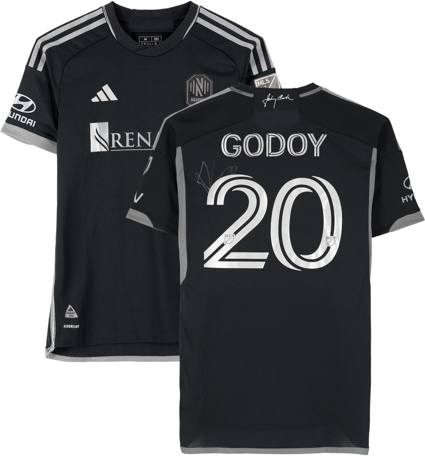 Anibal Godoy Nashville SC Signed Match-Used #20 Black Jersey - 2024 ...