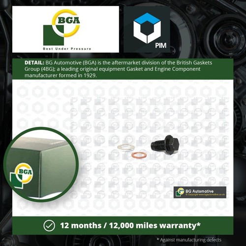 Sump Plug fits TOYOTA IQ KGJ10 1.0 09 to 15 1KR-FE Oil Drain BGA ...