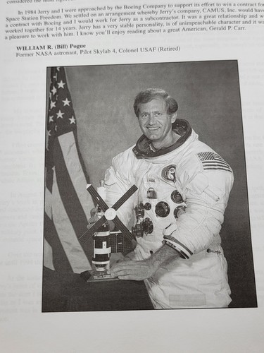 Rare Astronaut "Jerry Carr" Hand Signed Book "Around The World In 84 ...