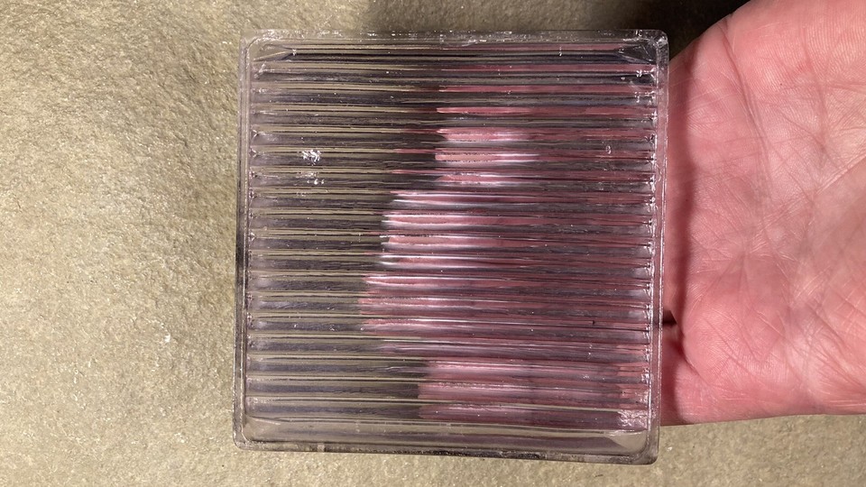 1 Antique 4" Glass Prism Tile Square Pane Window Leaded Luxfer Lavender ...