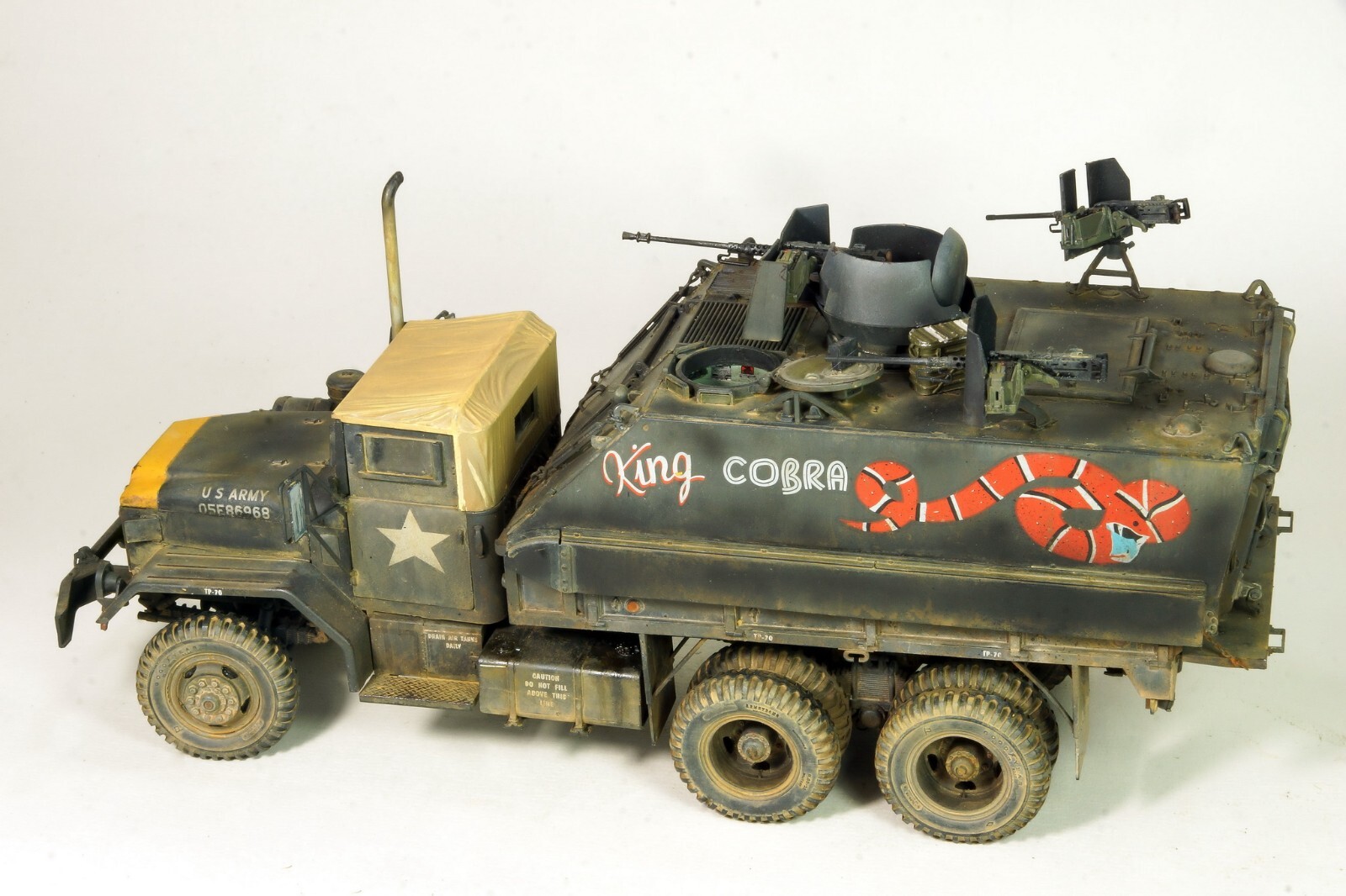 PreSale US Gun Truck M54 + M113 Vietnam war 1:35 Pro Built Model | eBay