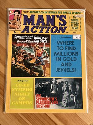 Man's Action Magazine April 1972 Vol 9 #10 Vintage Pulp Magazine | eBay