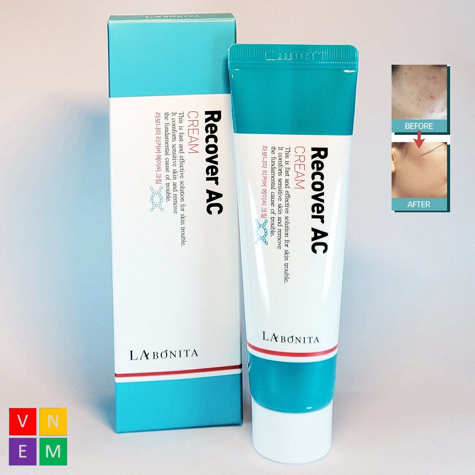 4x La Bonita Recover AC Cream 50ml Moisturizer Soothing Acne Anti ...