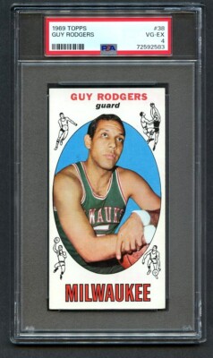 1969 Topps Basketball GUY RODGERS #38 PSA 4 VG-EX Milwaukee Bucks | eBay