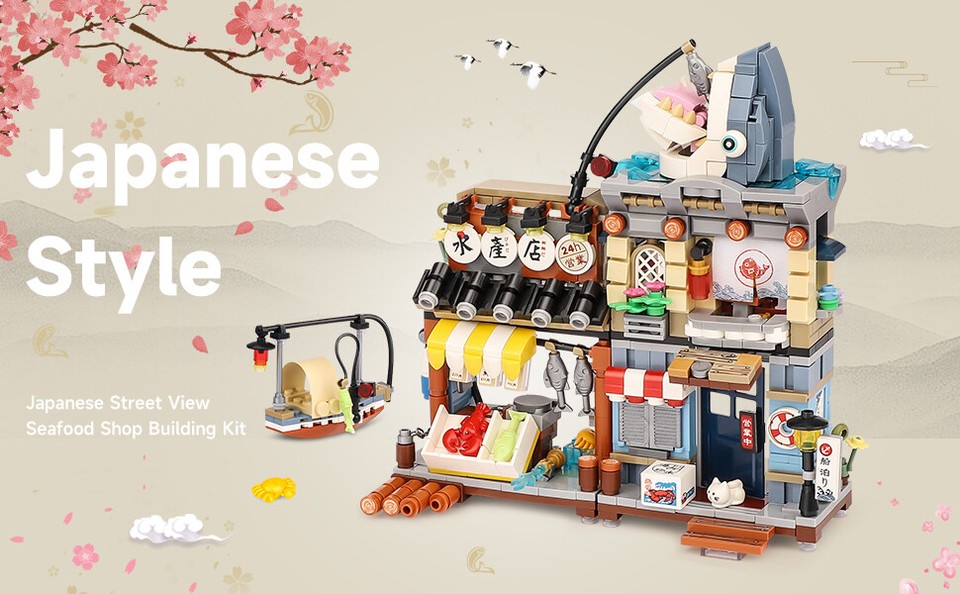 LOZ Mini Blocks Sets Food Street View Building Blocks Micro Bricks with ...