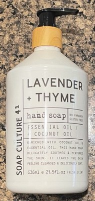 NEW SOAP CULTURE 41 LAVENDER + THYME LIQUID HAND SOAP 21.5 OZ HOME ...