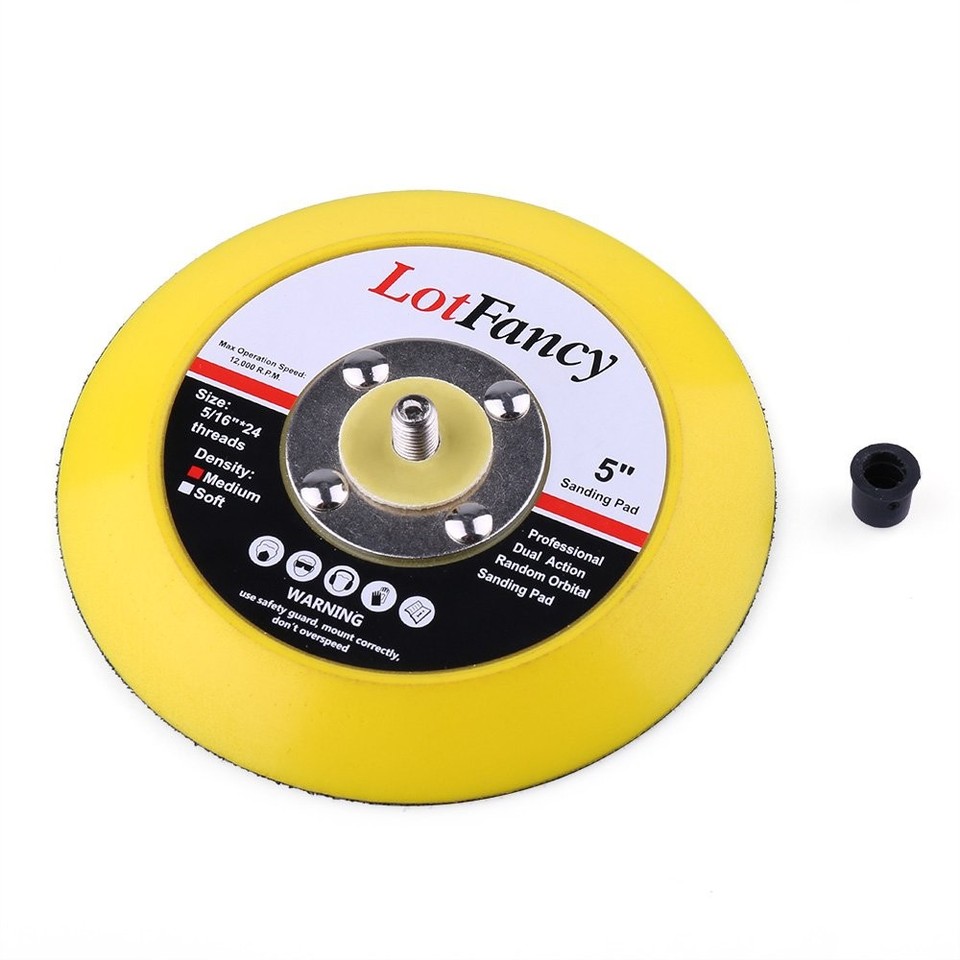 5 Inch Hook and Loop Backing Pad, Pack of 2 - DA Air Random Orbital ...