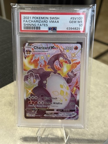 2021 Pokemon Shining Fates Charizard VMAX Full Art Shiny PSA 10 GEM ...
