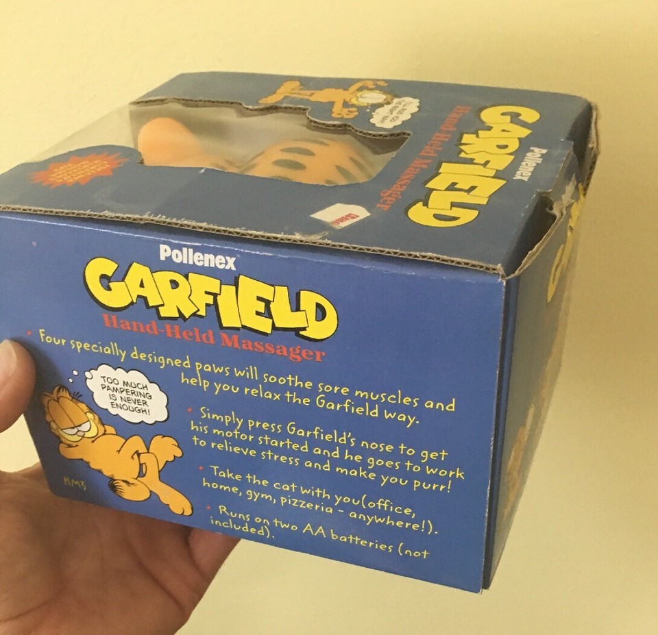 Garfield the Cat Handheld Massager in Box by Pollenex with Instructions ...