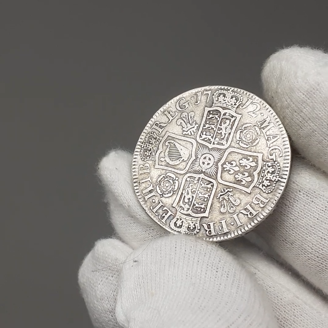 1712 Half Crown Anne Coin United Kingdom Silver Undecimo (MO3175-) | eBay