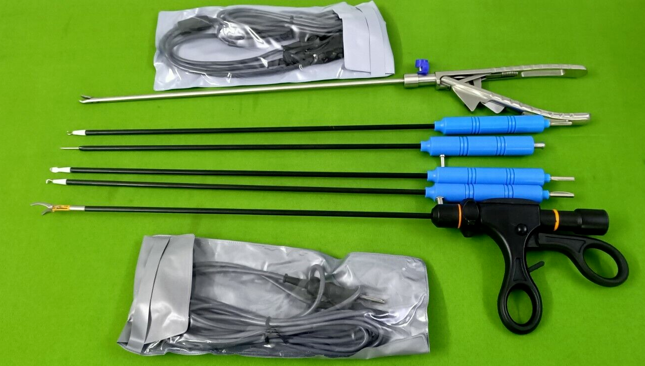 8pc Laparoscopic Mini Surgery Set 5mmx330mm Endoscopy Reusable ...