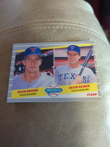 Kevin Brown Rookie 1989 Fleer #641 Texas Rangers | eBay