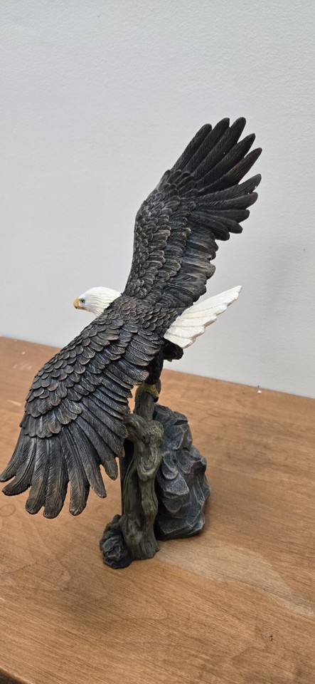 Bradford Exchange Winged Protectors "Majestic Mountains" Bald Eagle ...