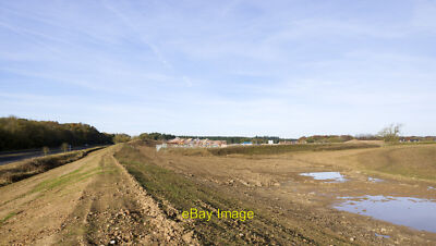 Photo 6x4 Earth rampart parallel to A689 Wynyard Village It seems that ...