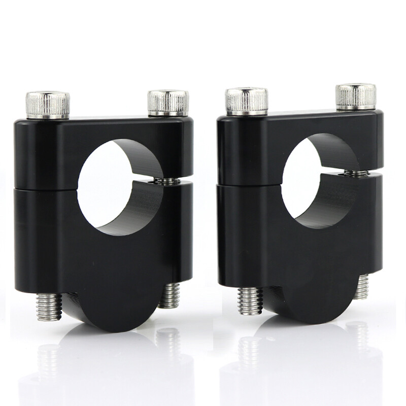 Handlebar Riser Handle Bar Mount Clamps Fit For Yamaha TW200 DT 125 TT ...