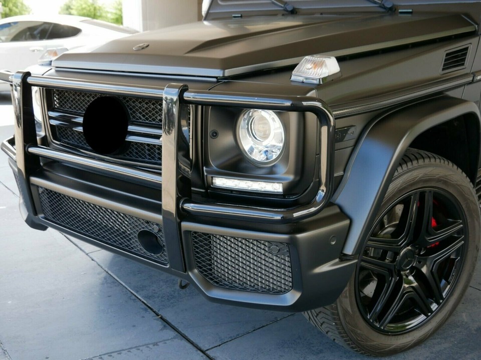 Aftermarket G63 FRONT BUMPER & BLACK FRONT BUMPER GRILLE BRUSH GUARD ...