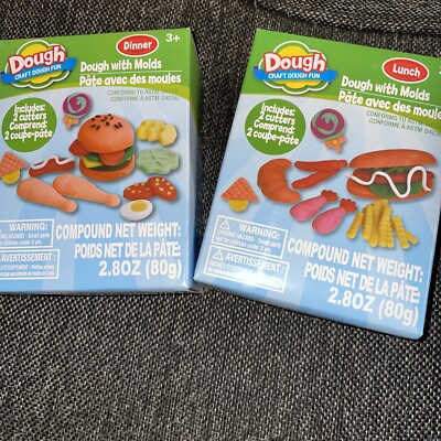 2 Sets Dough Craft Dough Cookies, Party Dinner And Lunch Fun Dough ...