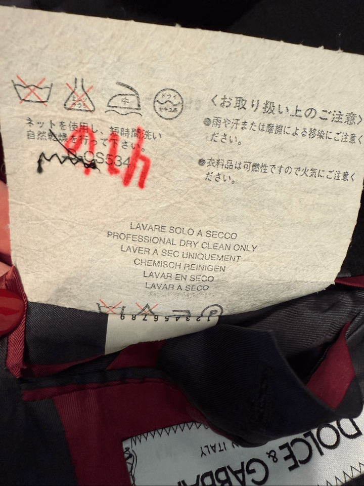 Dolce & Gabbana Men's Size US 38R Double Button Suit Coat Black ...