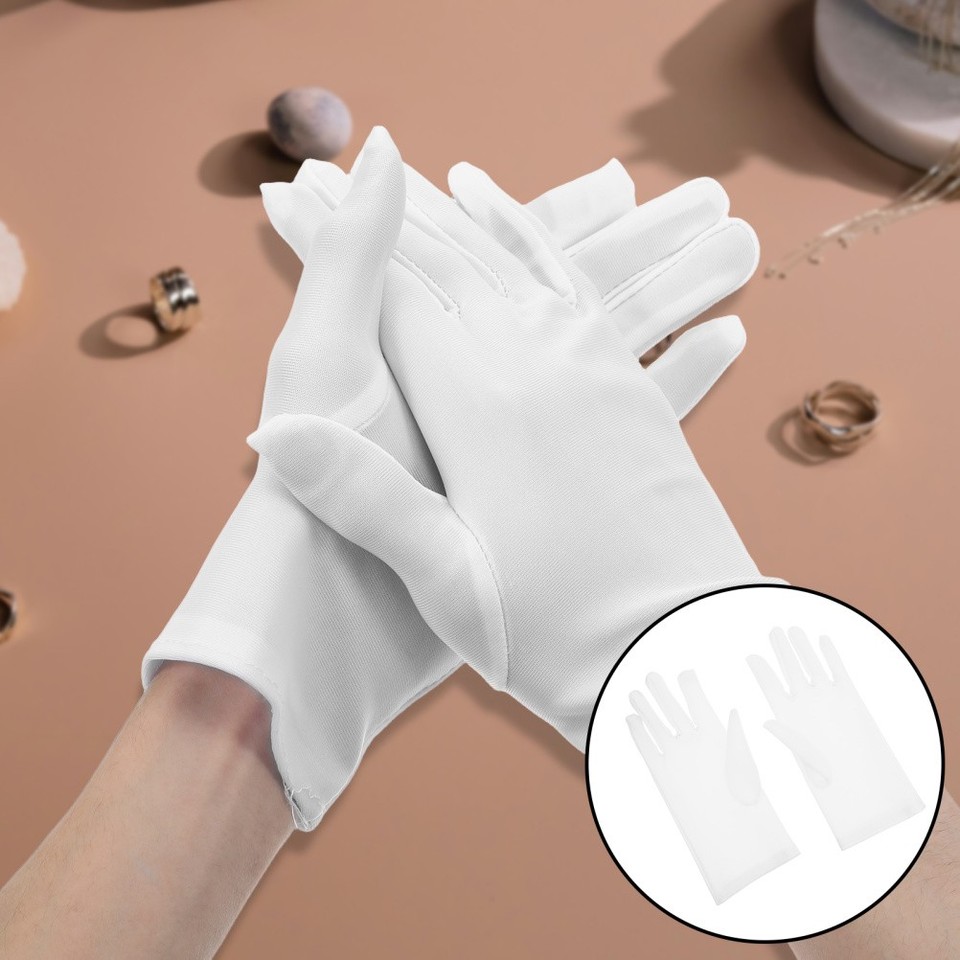 6 Pairs Thin Cotton Gloves for Art Crafting - Soft and Dust-Free Cotton ...