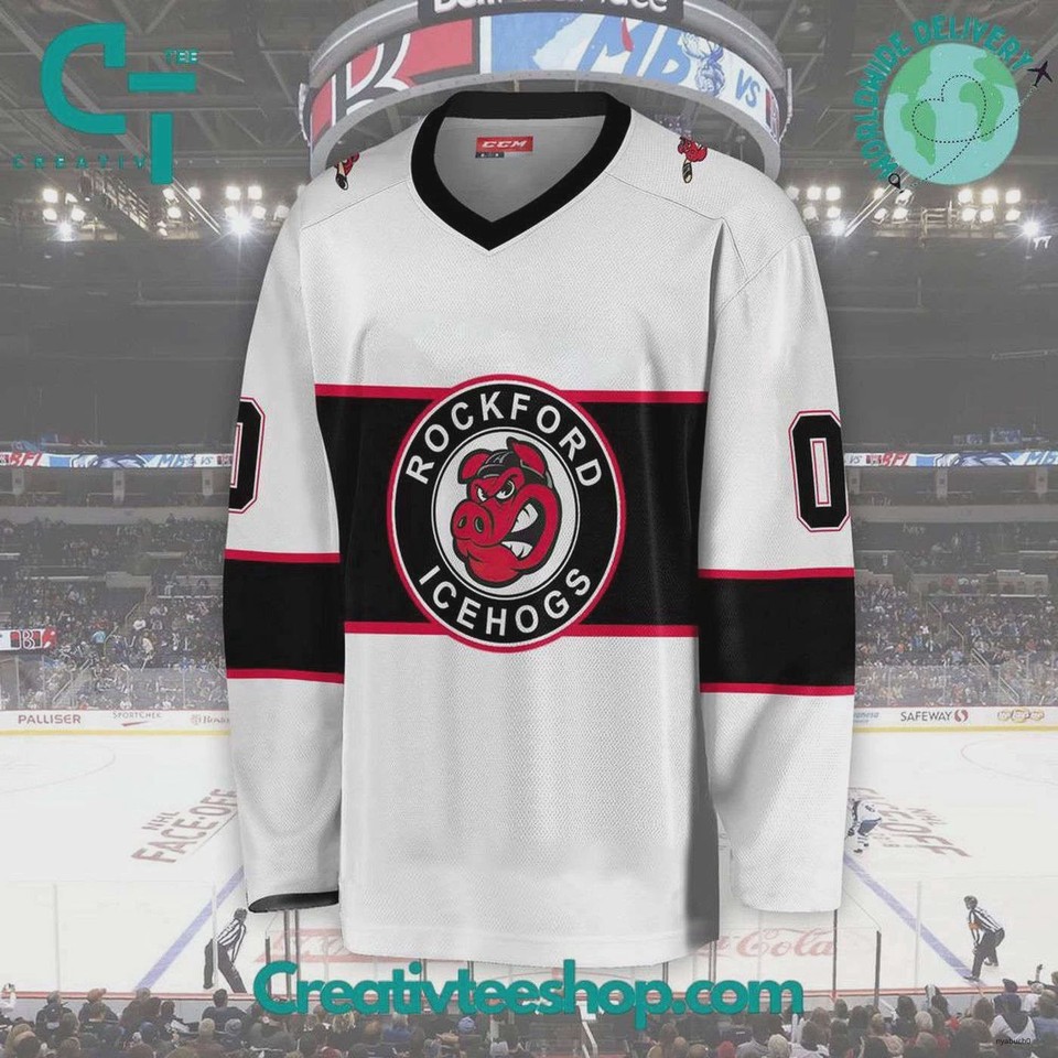 Personalized Rockford IceHogs 2024 White Hockey Shirt Unisex Fit ...