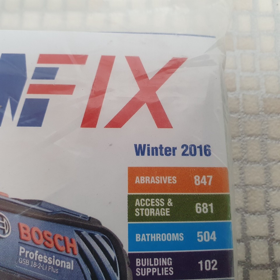 Screwfix Catalogue Winter 2016 Number 124 Unopened Still Sealed DIY ...