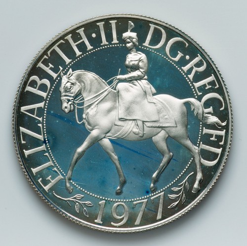 Great Britain 1977 Queen Silver Jubilee Crown - Frosty CAMEO GEM Proof ...