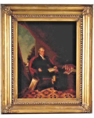 19th Century American Oil Of Paul Beck Founder Philadelphia Academy ...