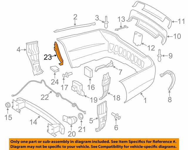 MERCEDES OEM 07-09 S550 Rear Bumper-Cover Plate Right 2218851623 | eBay