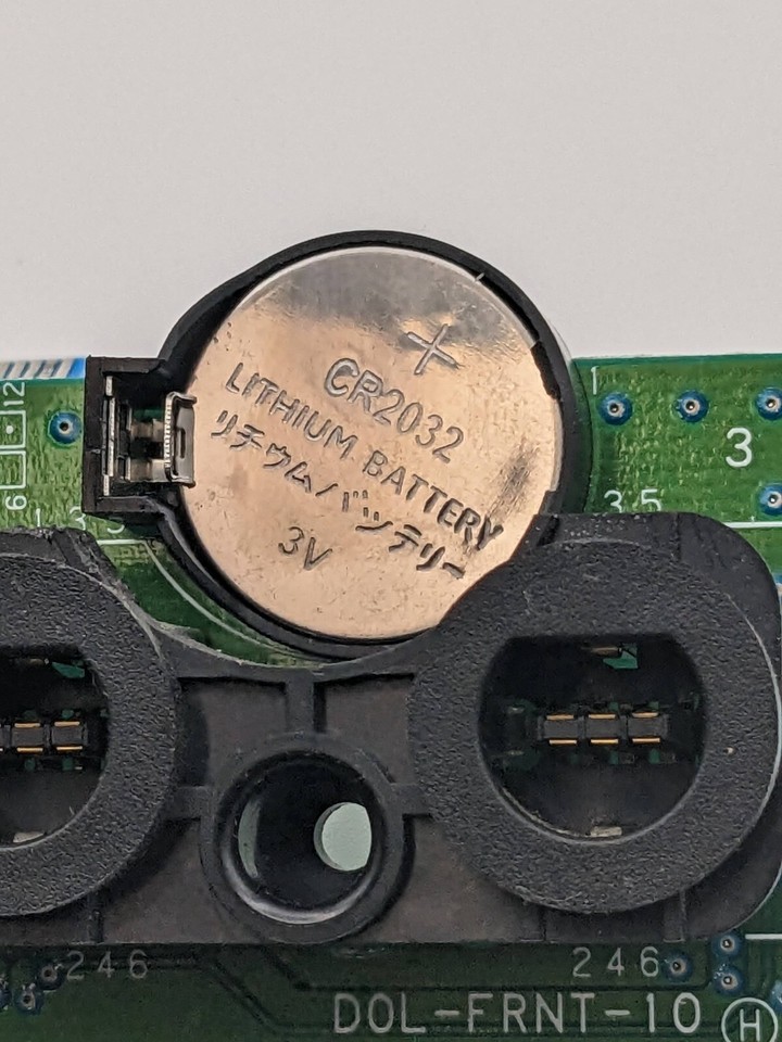 GameCube Battery Holder Mod/ Color Power LED Kit CR2032 Clock Save ...