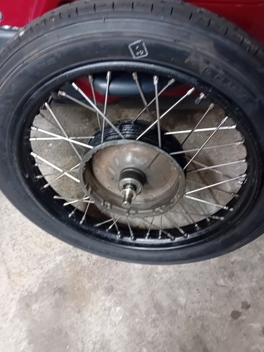 Bsa A10 Front Wheel With New Stainless Steel Spokes And New Tyre With ...