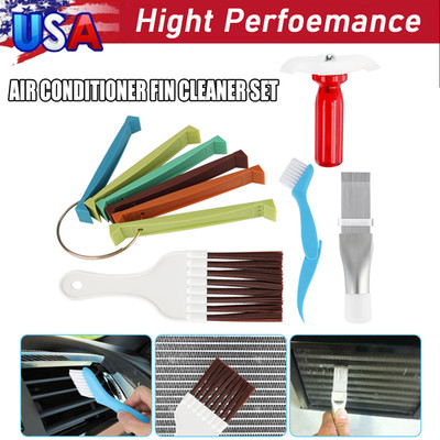 5PCS Air Conditioner Fin Cleaner Set Fin Comb Condenser Straightener ...