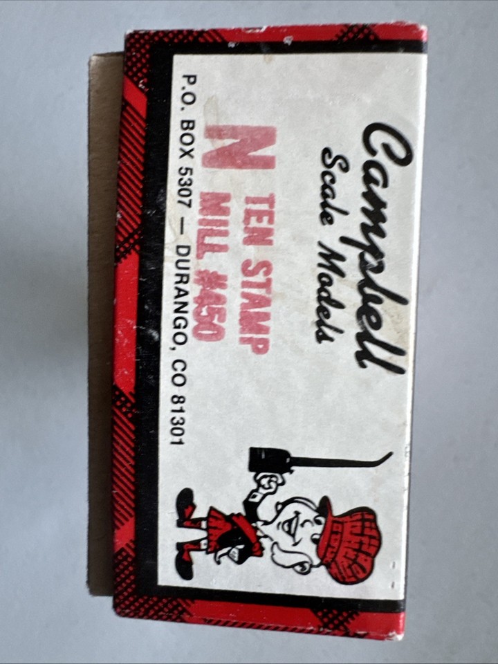 Campbell N Scale Models Ten Stamp Mill # 450, Open Box, 1970 Railroad ...