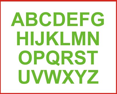 Big Sticky Letters A-Z Alphabet Set 50/60/70mm signs banners shop ...