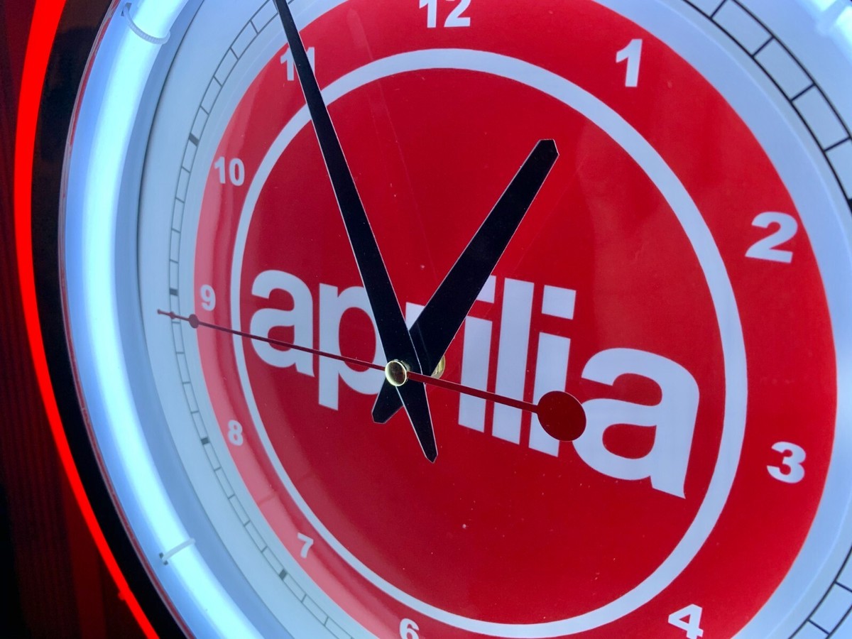Aplia Logo Aprilia Motorcycle Garage Dealer RED Man Cave Neon Wall