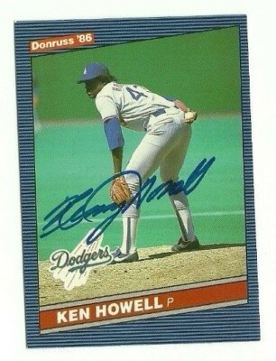 Ken Howell 1986 Donruss signed auto autographed card Dodgers | eBay