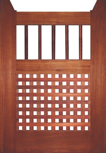 Timber Gates - Dowel & Lattice Gate TG25 - All Sizes | eBay