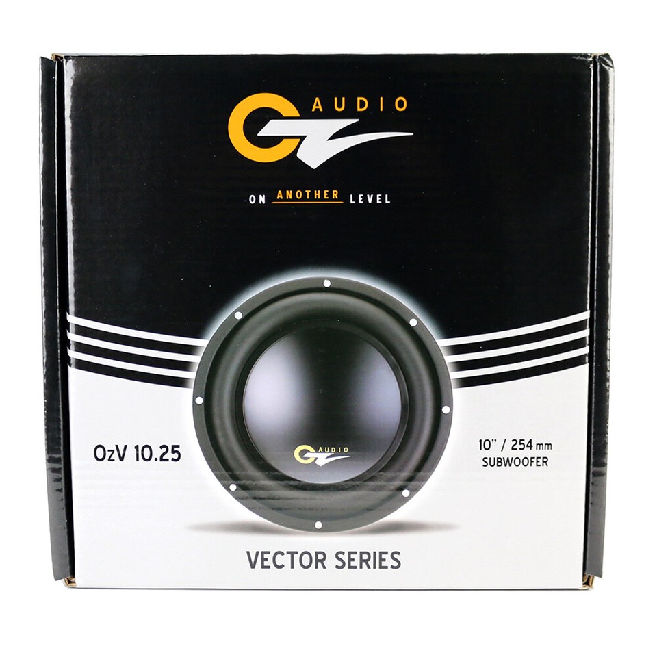 Oz Audio OzV 10.25D2 10" 500W 2-Ohm Dual 2.5" Voice Coil Car Subwoofer ...