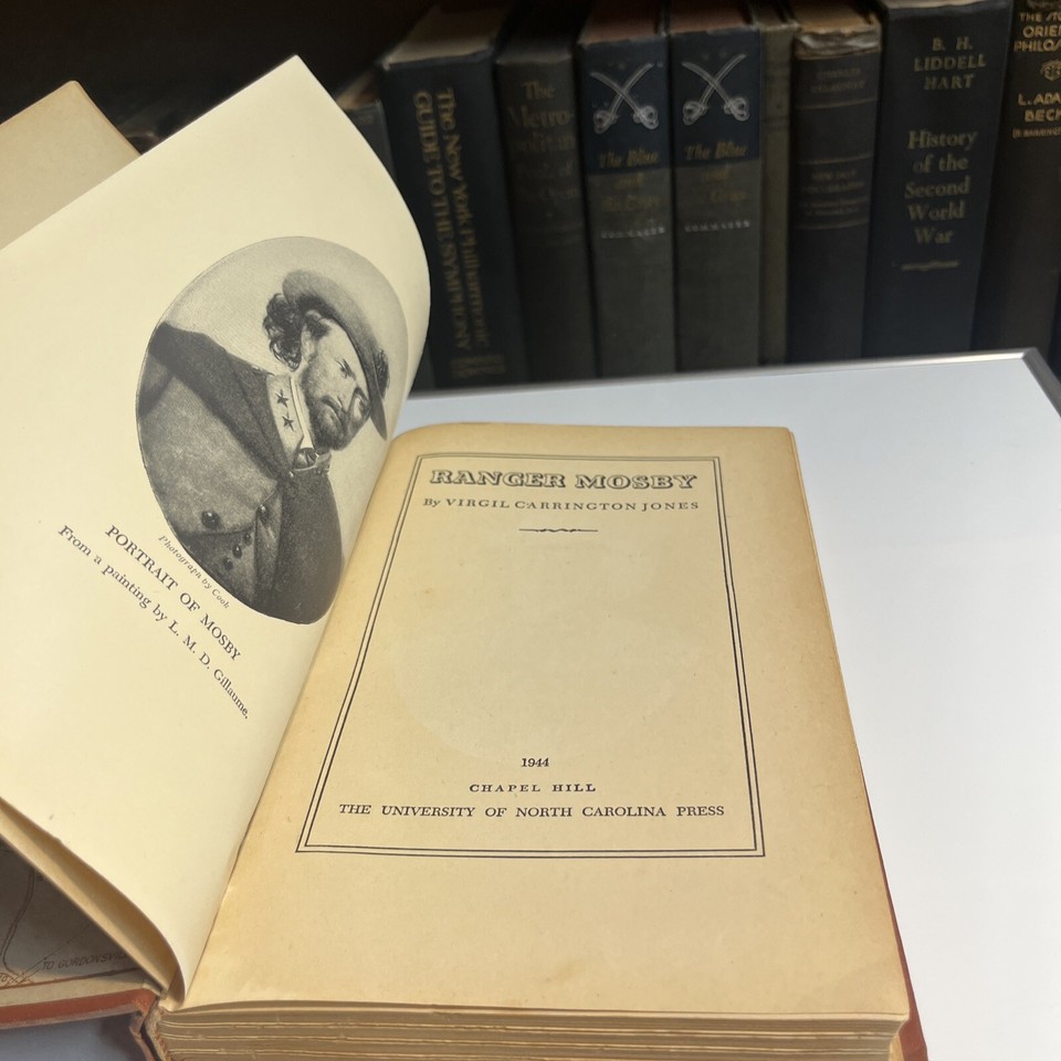 RANGER MOSBY 1st Ed. 3rd Print Virgil Carrington Jones 1944 Civil War ...
