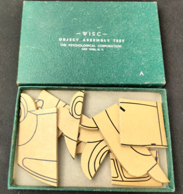 WISC Object Assembly (A) Wechsler Intelligence Scale for Children ...