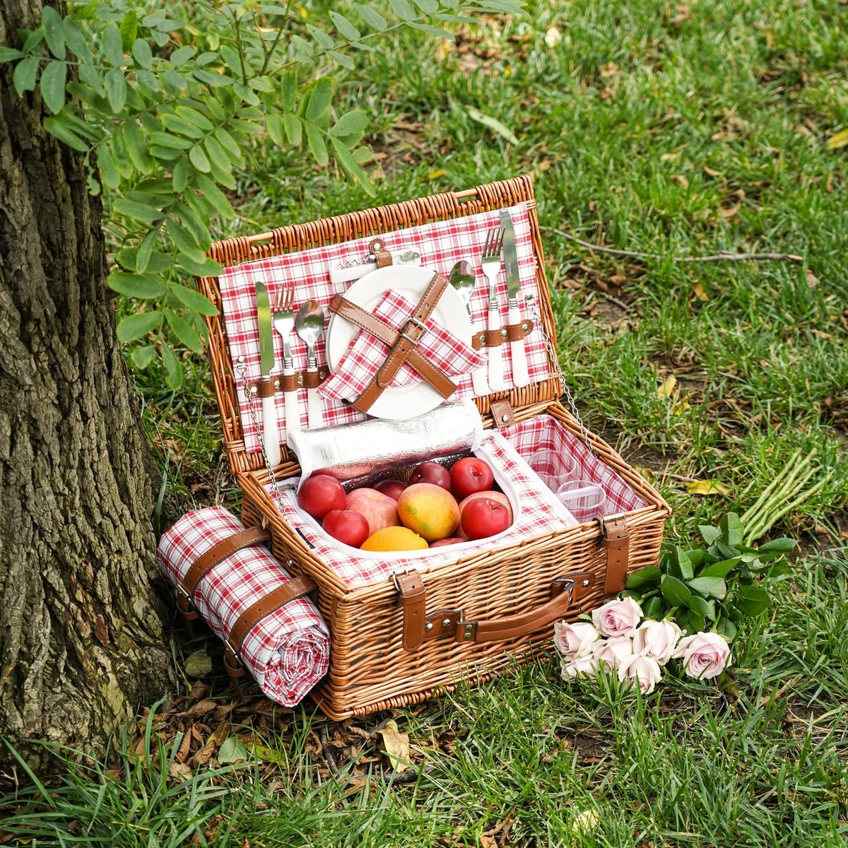 Picnic Basket And Blanket