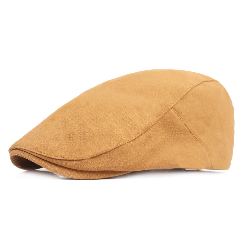 Men Casual Solid Cotton Golf Driving Beret Cabbie Hat Newsboy Flat Ivy ...