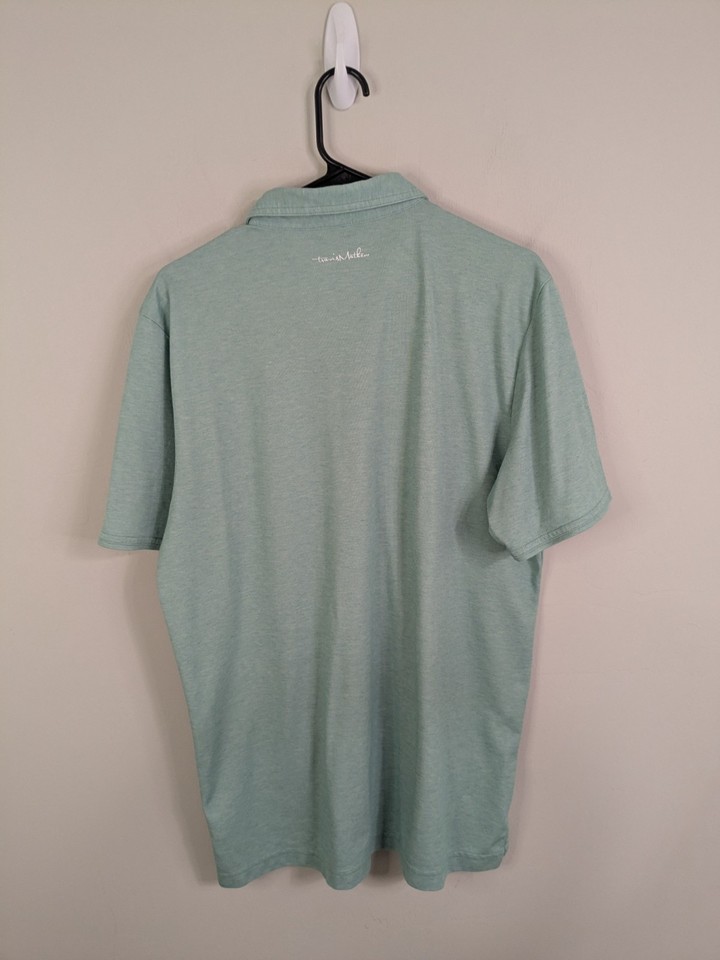 Travis Matthew Polo Shirt Men's Large Green Short Sleeve Stretch Casual ...