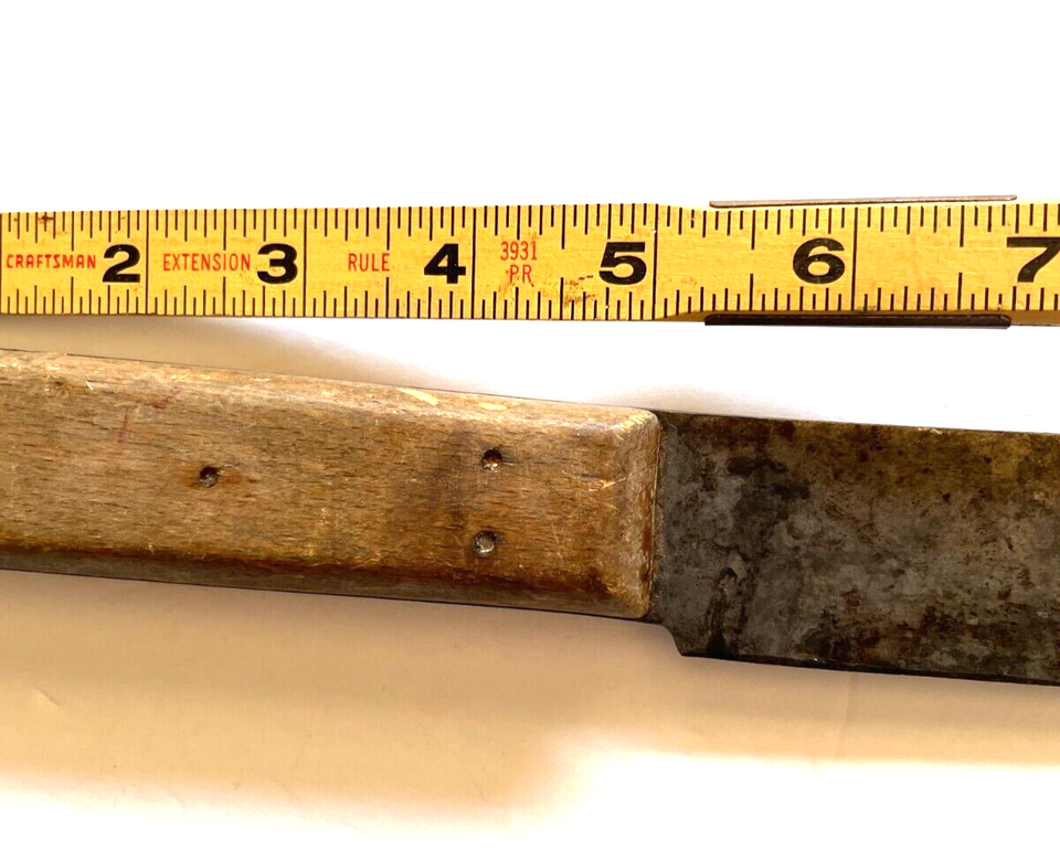 Primitive 1900's 5 Pin Handle butcher knife, antique HAND FORGED-14" | eBay
