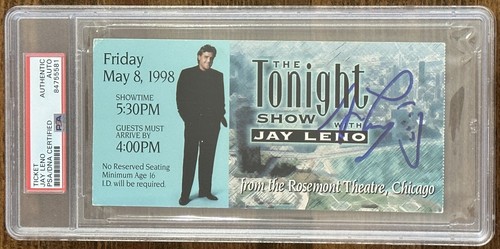 Jay Leno Signed The Tonight Show Full Authentic NBC Ticket Autograph ...