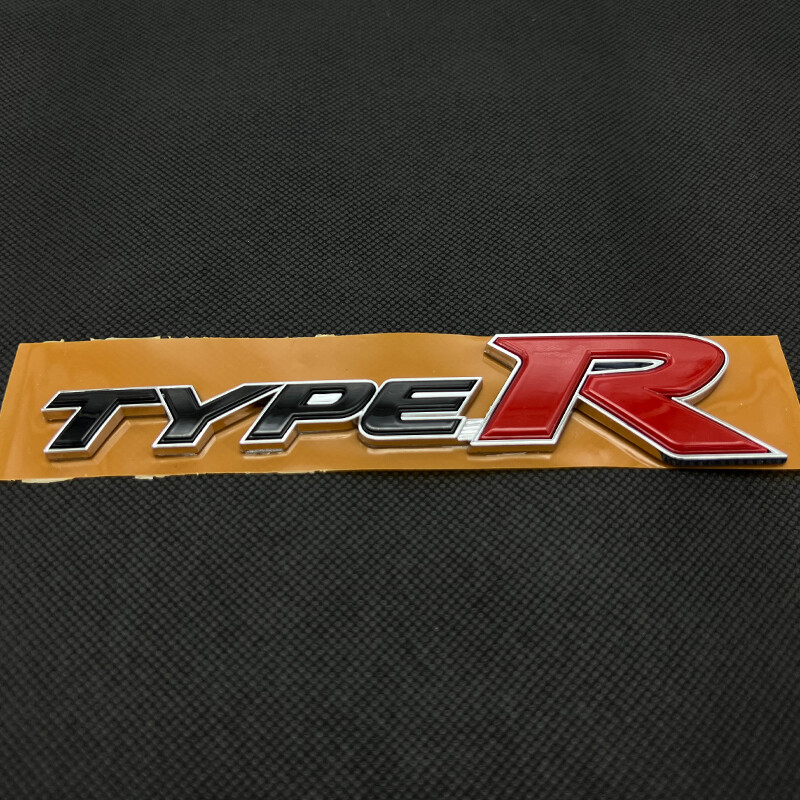 NEW Genuine Type R Racing Sport Chrome Red Badge Fit Honda Civic Rear ...