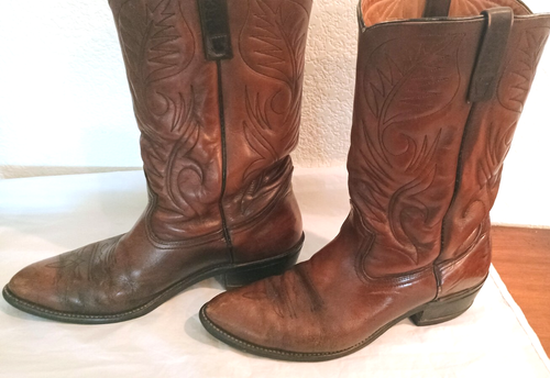 VTG Red Wing Pecos #9801 Size 10.5 D Brown Leather Cowboy Boots - Good ...