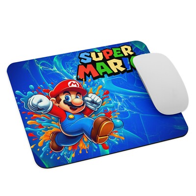 NINTENDO Super Mario - Mouse Pad NEW 9.5" x 7.75" Non Slip Gaming ...